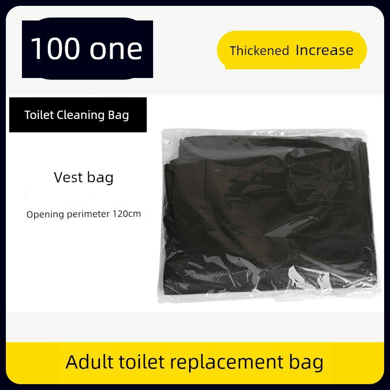 100 взрослых заменяемых мешков для туалета, аварийное портативное решение, биоразлагаемый гель