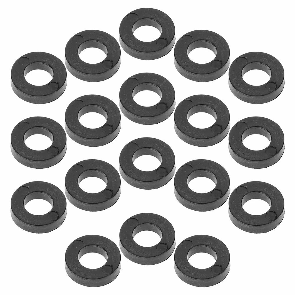 Набор из 100 черных пластиковых шайб для барабанного оборудования, для технического обслуживания джазовых барабанов