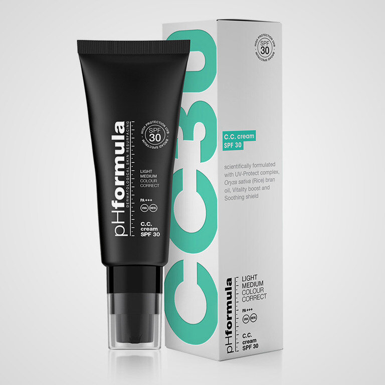 Корректирующий крем влагоустойчивый SPF 30+ (светло-средний тон) 50 мл PH FORMULA C.C. cream SPF30+ Light Medium Крем 50 мл