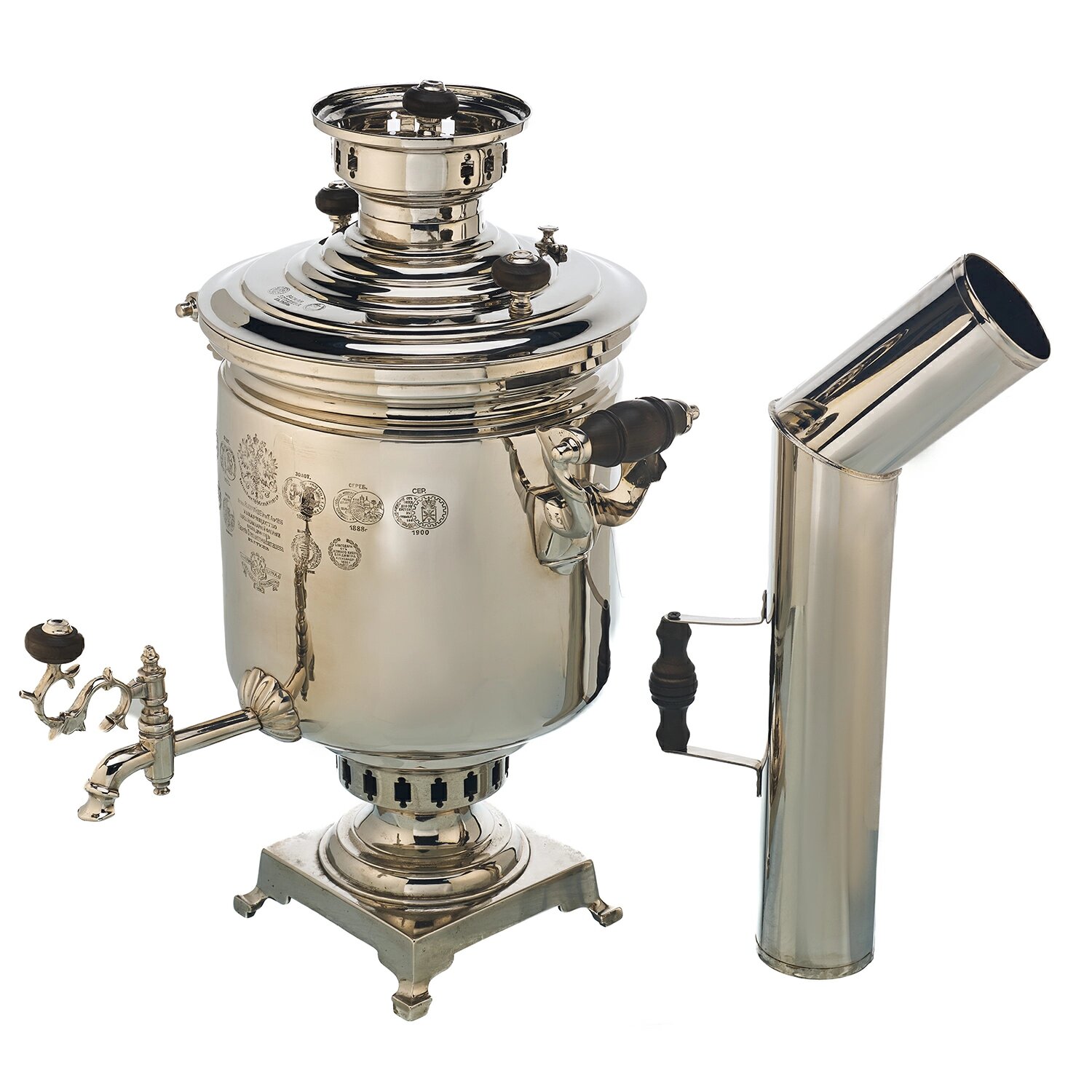 Самовар жаровой 8 л медальный. Клейма Баташева