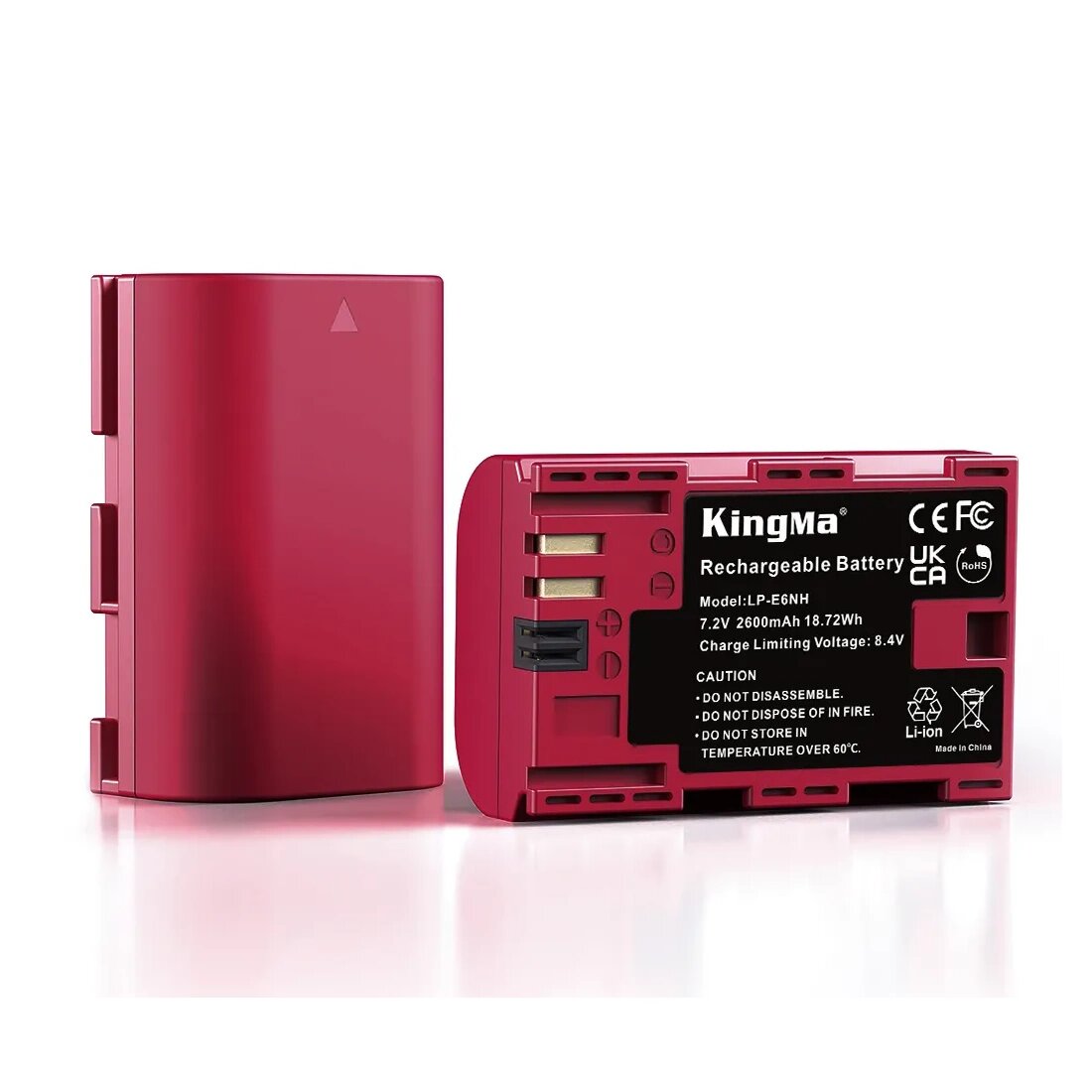 Аккумулятор KingMa LP-E6NH (2600mAh) + защитный кейс для Canon EOS R7; R6; R5; 90D; 6D; 7D; 5D Mark IV