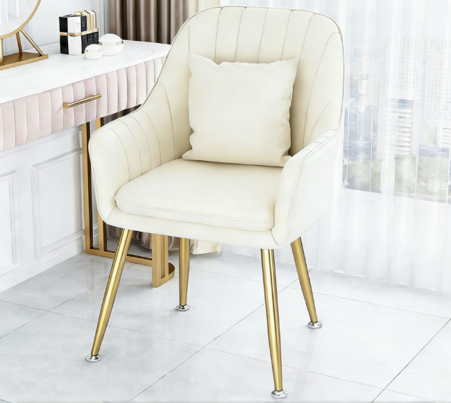 Стул для макияжа и маникюра, текстильный, современный дизайн, для спальни и кухни, 2 шт.