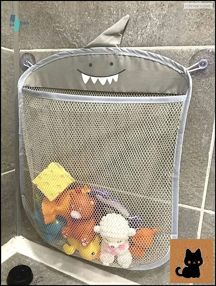 Сетка для хранения игрушек для ванной комнаты (серый)