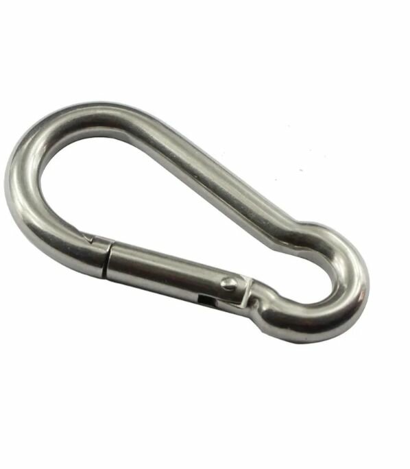 Карабин 10мм нержавеющий пожарный DIN 5299C сталь А2