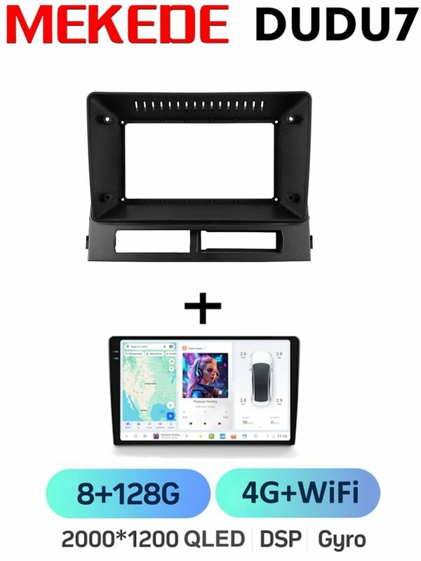 Магнитола 9" Mekede DUDU7 8/128 Gb для Toyota Prius XW20 2 2003-2011 F2 carpay Android