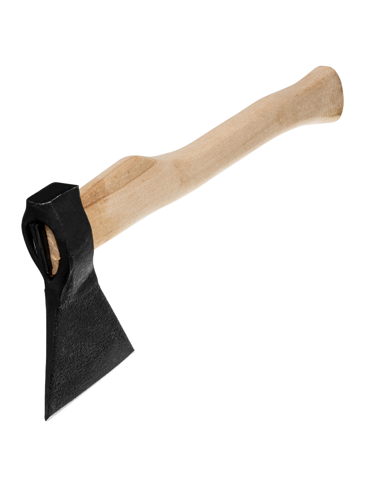 Топор для дров кованый, 800/950 г, закаленная сталь 60Г, деревянное топорище 400 мм, в сборе, тип Б, 21691