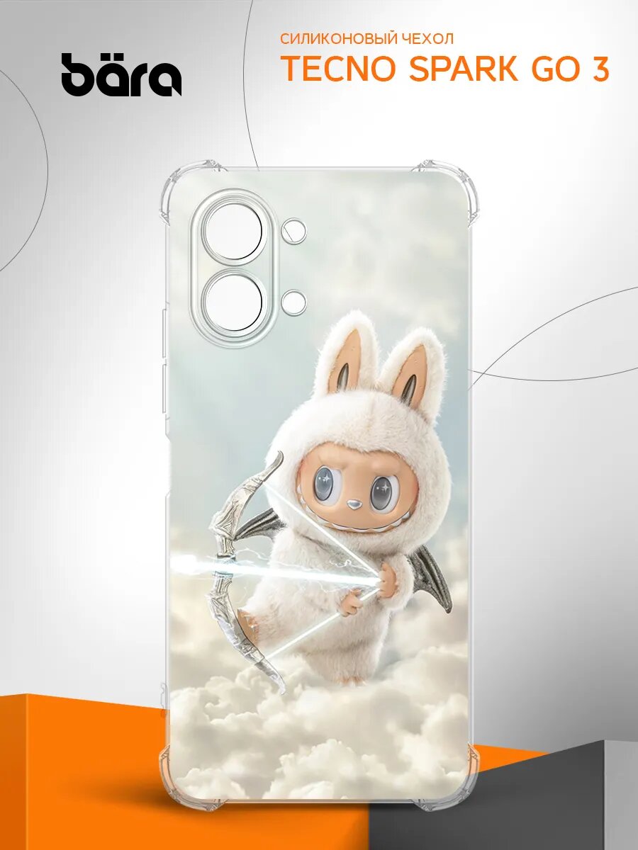Чехол на Tecno Spark Go 3/ Техно Спарк Го 3, накладка, защита камеры и углов, силиконовый