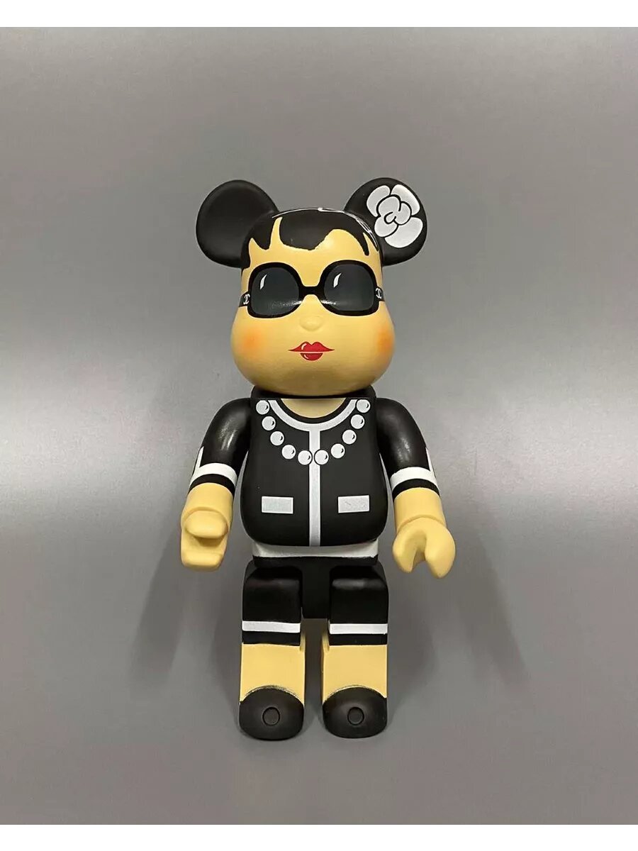 Bearbrick, статуэтка/фигурка, для интерьера, Шанель, пластик, 17 см