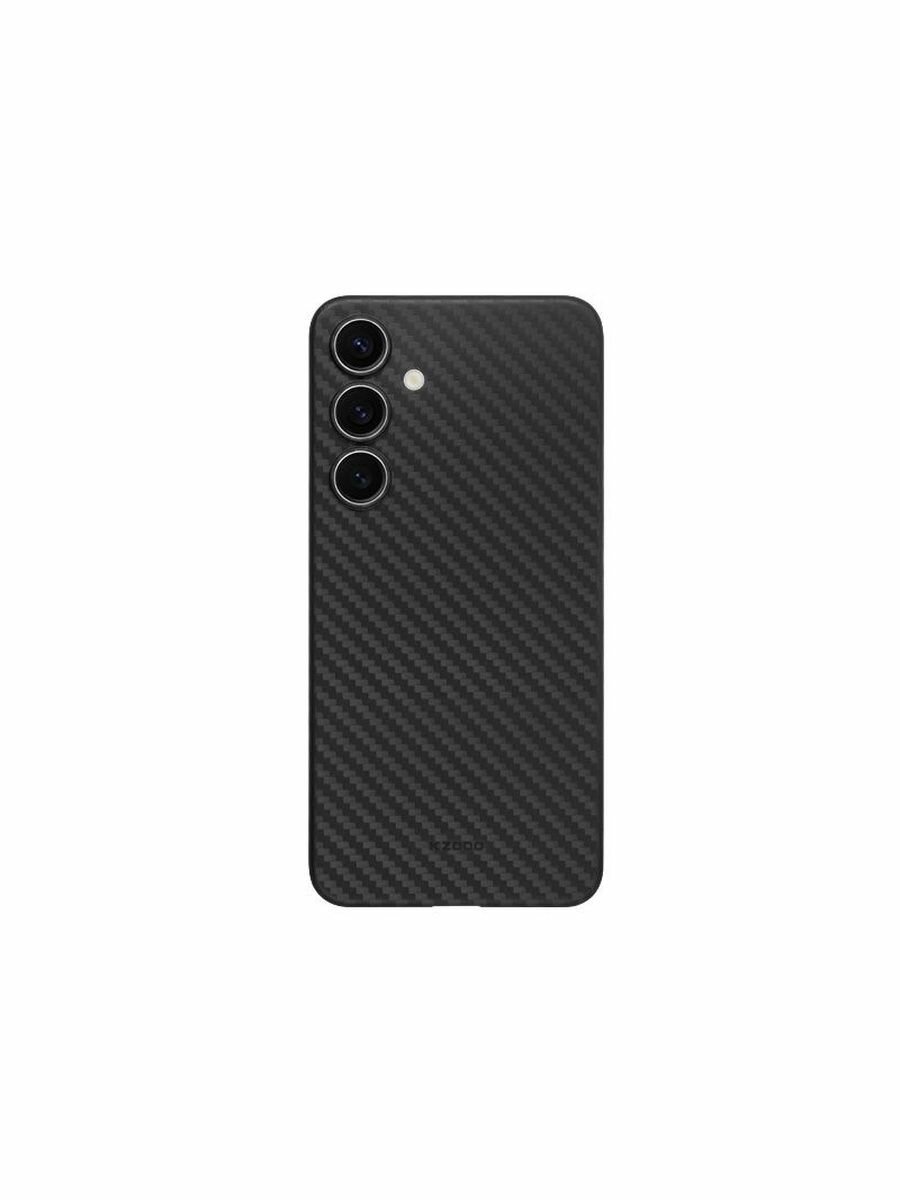 Чехол на Samsung Galaxy S24, Air Carbon ультратонкий пластик, черный