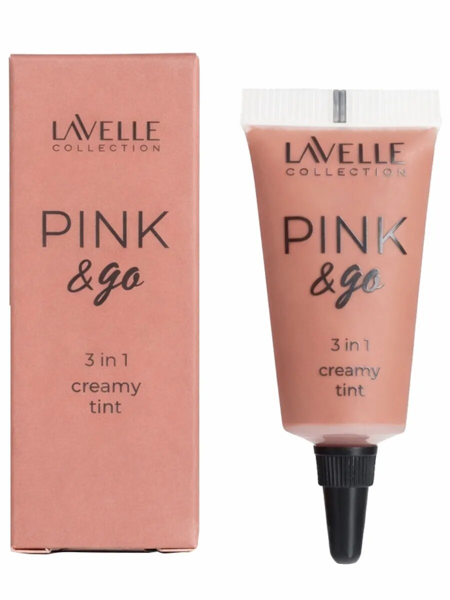 Тинт для губ стойкий LavelleCollection Pink & Go 3 in1, тон 06