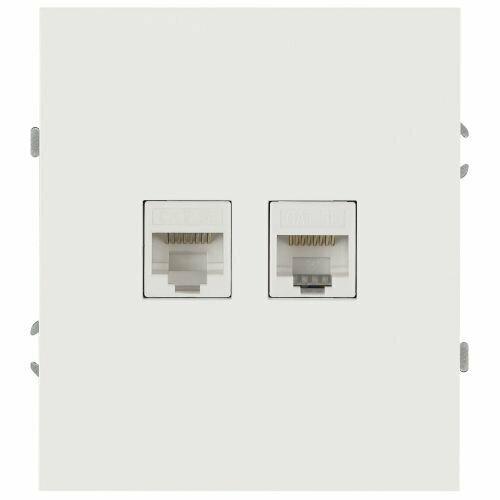 Розетка информационная 2-м СП Arktik RJ45 16А IP20 250В бел. матов. Эра Б0070491
