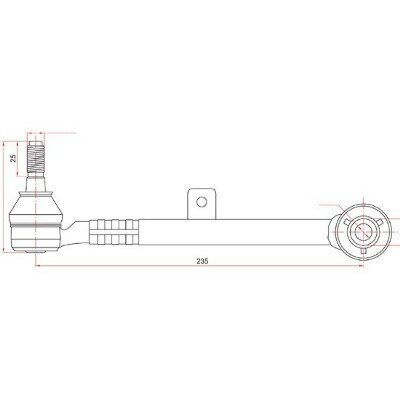 Тяга задняя поперечная SAT ST-48705-30080 TOYOTA ARISTO/BREVIS/CROWN/MARK2/PROGRES/VEROSSA/LEXUS GS/SC300/400 97-