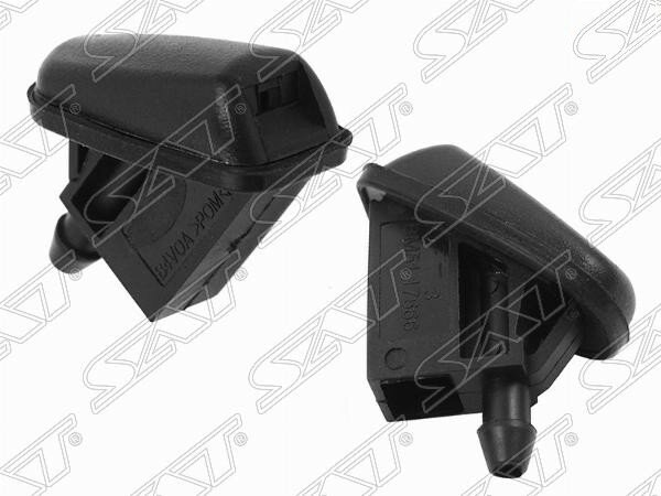 Форсунка омывателя лобового стекла SAT ST-1708796 Ford Focus 04-19 / C-MAX 10-19 Веерная