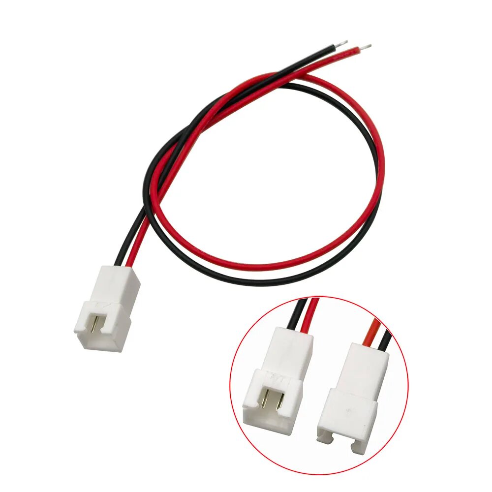 10шт JST XH-2.54 2PIN разъем для кабеля 26AWG, Female