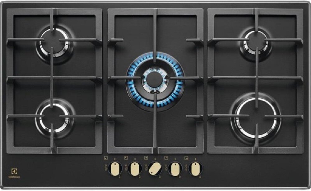 Газовая варочная поверхность Electrolux KGS 9536 RN черный, пр. Италия