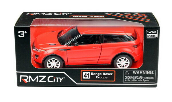 Машина металлическая RMZ City 1:32 Range Rover Evoque, инерционная, красный матовый, 16,5х7,5х7см (554008M(A))