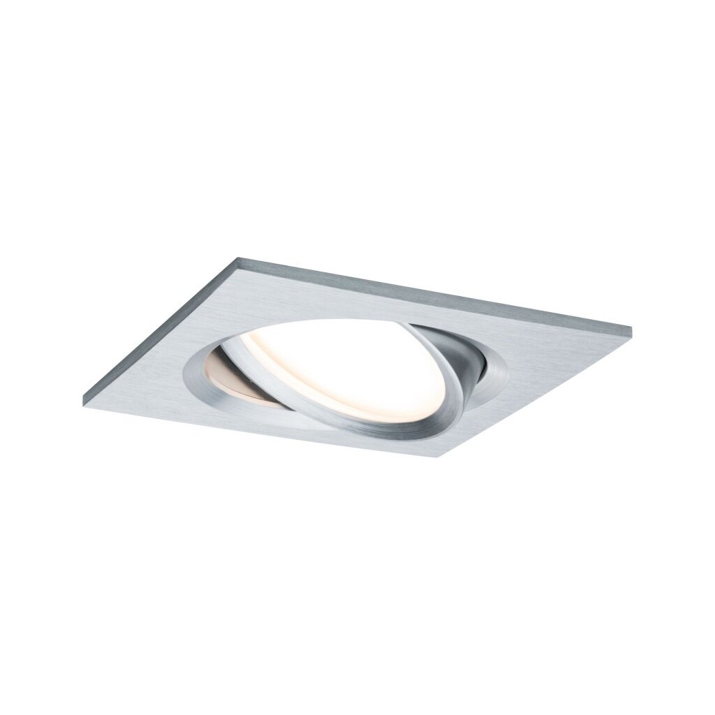 Светильник встраиваемый EBL Nova Plus Coin dim eck schw 6,8W Alu