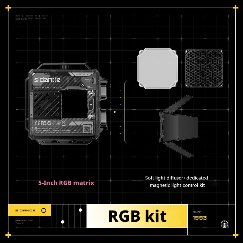 Видеосвет SIDANDE 40W RGB для камеры Kits