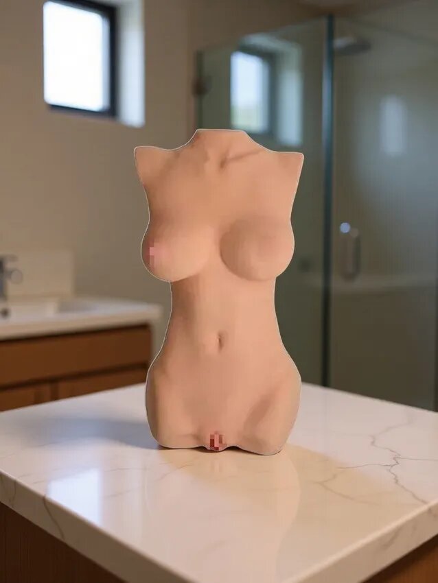 Реалистичный слепок тела Virtual Sex из материала CyberSkin с вибрацией