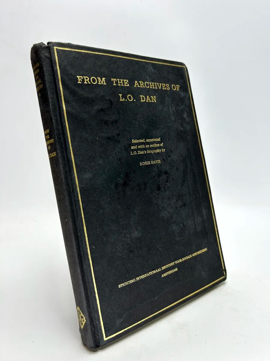 Boris Sapir. From the Archives of L. O. Dan