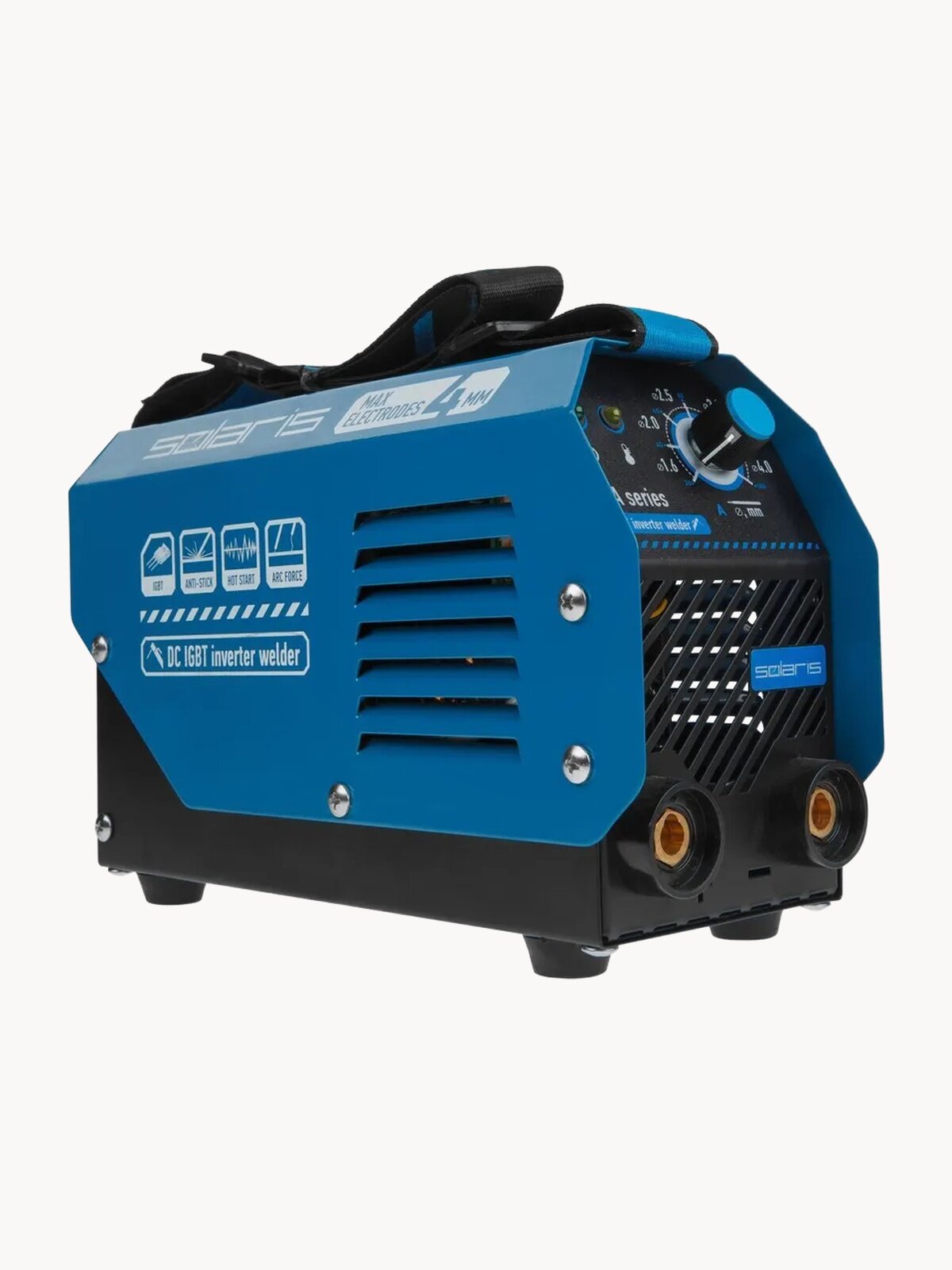 Инвертор сварочный SOLARIS MMA-200D (230В; 20-140 А; 70В; электроды диам. 1.6-4.0 мм; вес 3.1 кг) (MMA-200D)