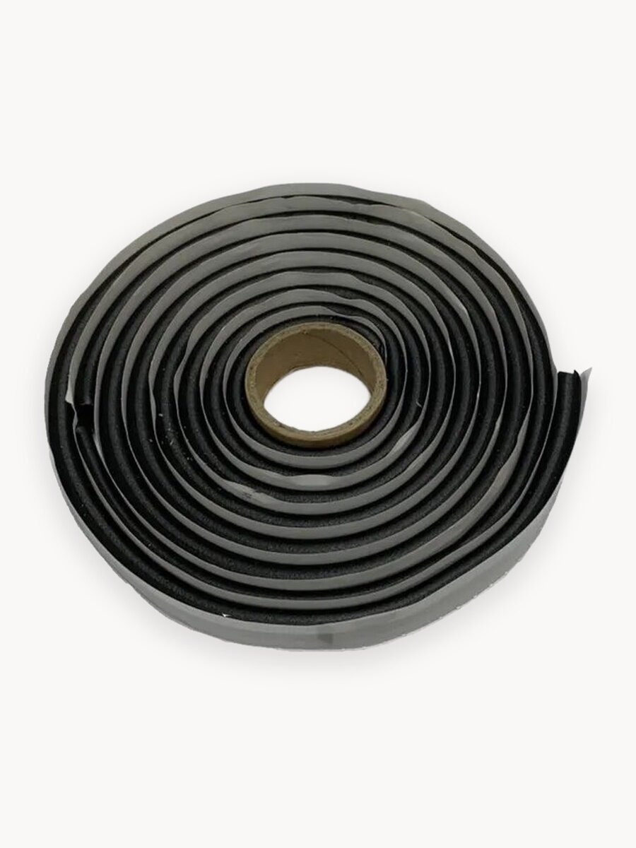 Герметик автомобильный, бутиловый герметик для фар авто Orgavyl, черный, в ленте, бухта 2.2м