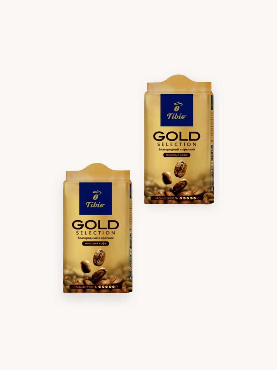 Tibio Gold Selection кофе молотый 250 грамм 2 пачки вакуумная упаковка