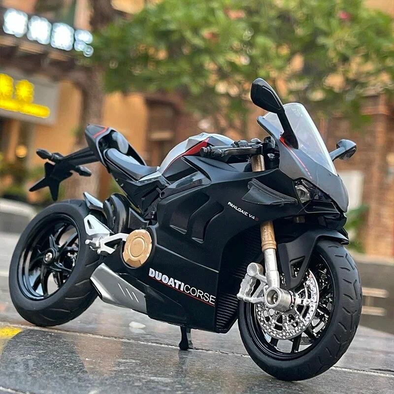 1:12 Ducati Panigale V4S , Сплавная модель автомобиля, подарки для мальчиков, коллекционные хобби, подарки на день рождения