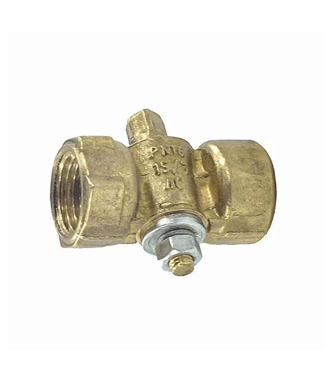 Кран для манометра 3-ходовой латунь 11б18бк Ду 15 Ру16 ВР G1/2"-М20х1,5 без рукоятки без фланца випра КПТ 3.00.00