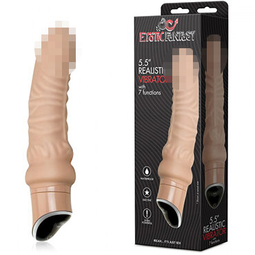 Erotic Fantasy Realistic Vibrator With 7 Functions 14 см, телесный Реалистичный вибратор с 7 функциями
