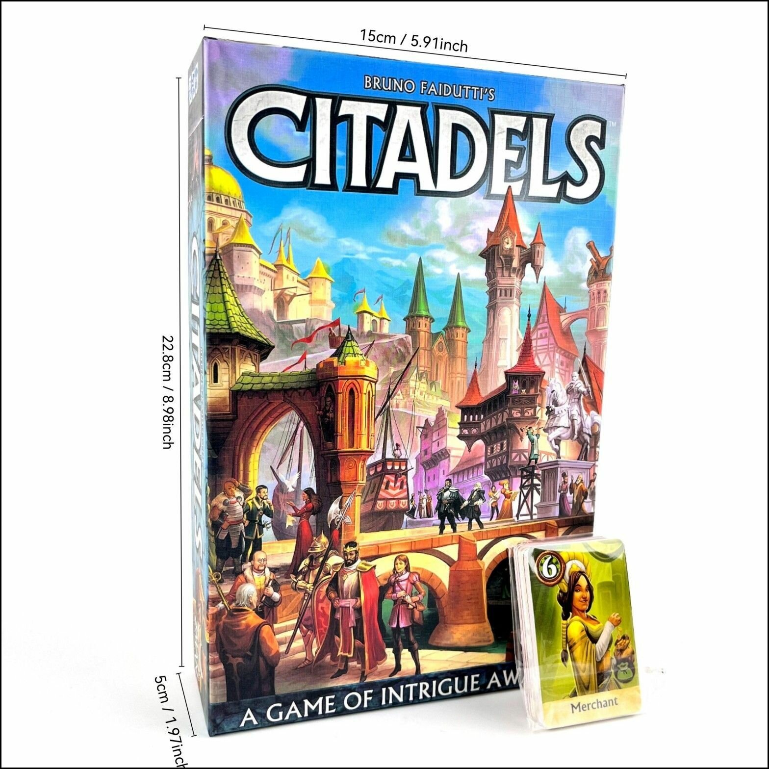 Цитадели: Классическое переработанное издание настольной игры для 2-8 игроков, Возраст от 10 лет, Время игры 30-60 минут, Развивающая игра