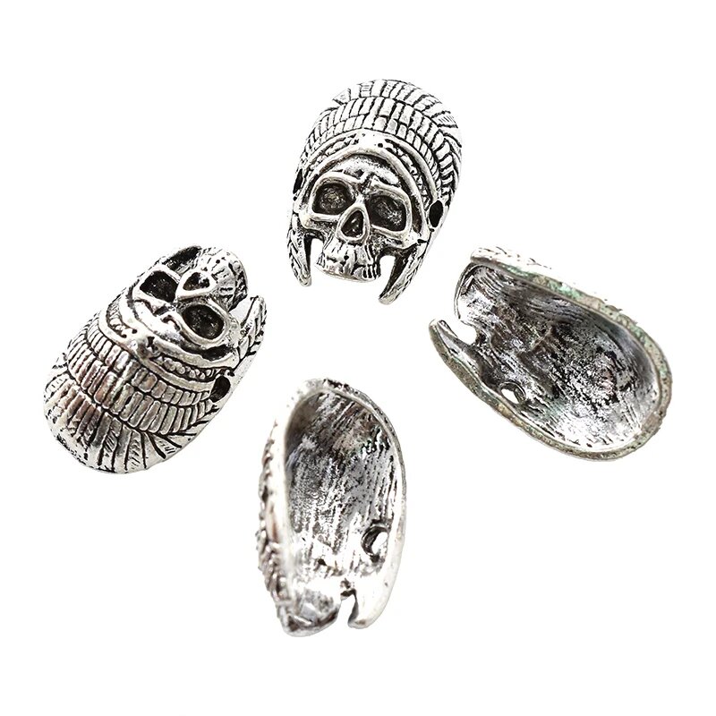 Бусины тибетского стиля с черепами, 10 шт. A4-168-10pcs