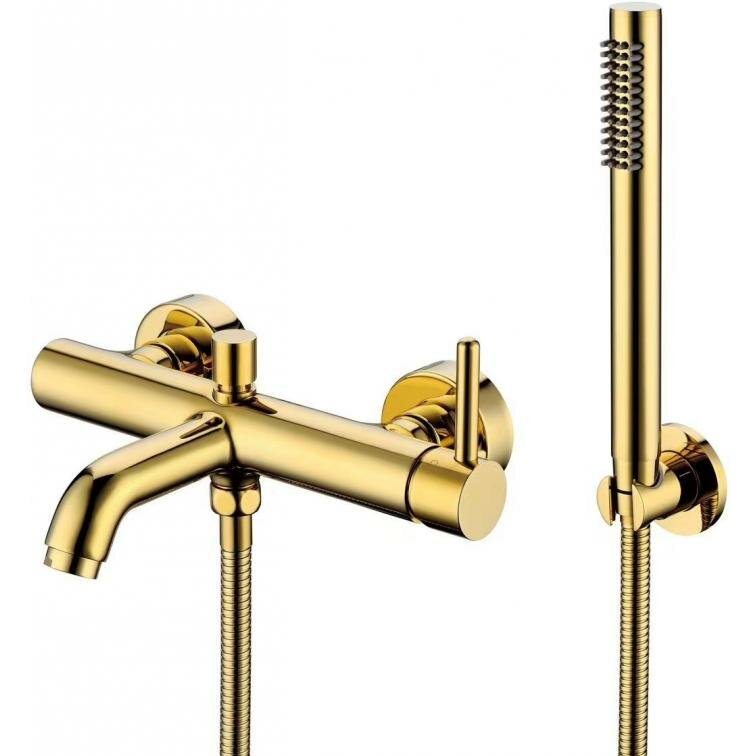 Смеситель для ванны Grocenberg GB8099GO Золото, современный стиль