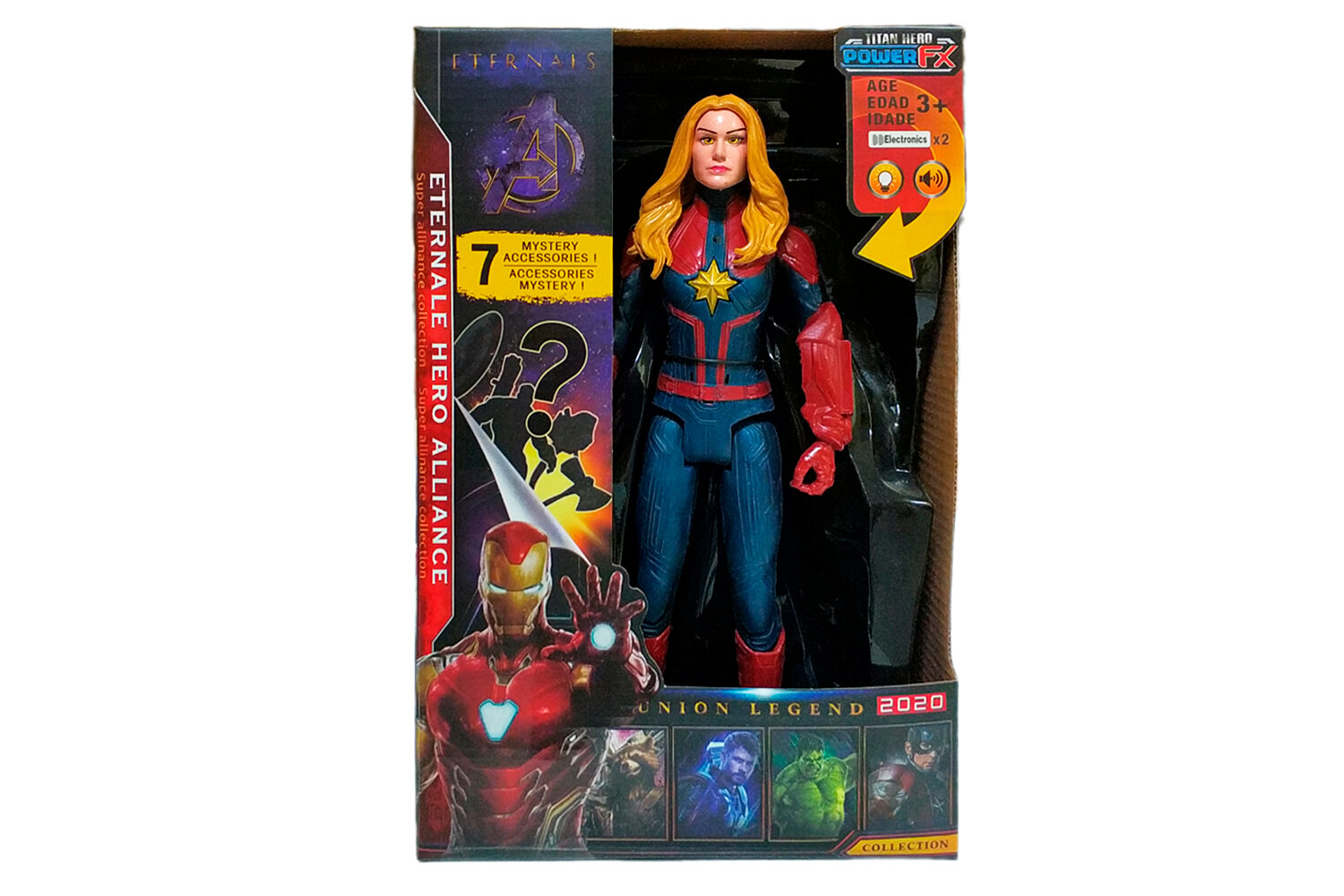 Мстители AVENGERS фигурка UNION LEGEND Супер Герои капитан марвел 27 см