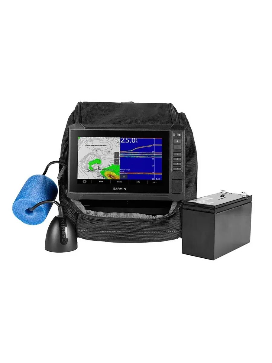 Эхолот Garmin echomap UHD2 73SV Ice Fishing Bundle с GT10HN-IF