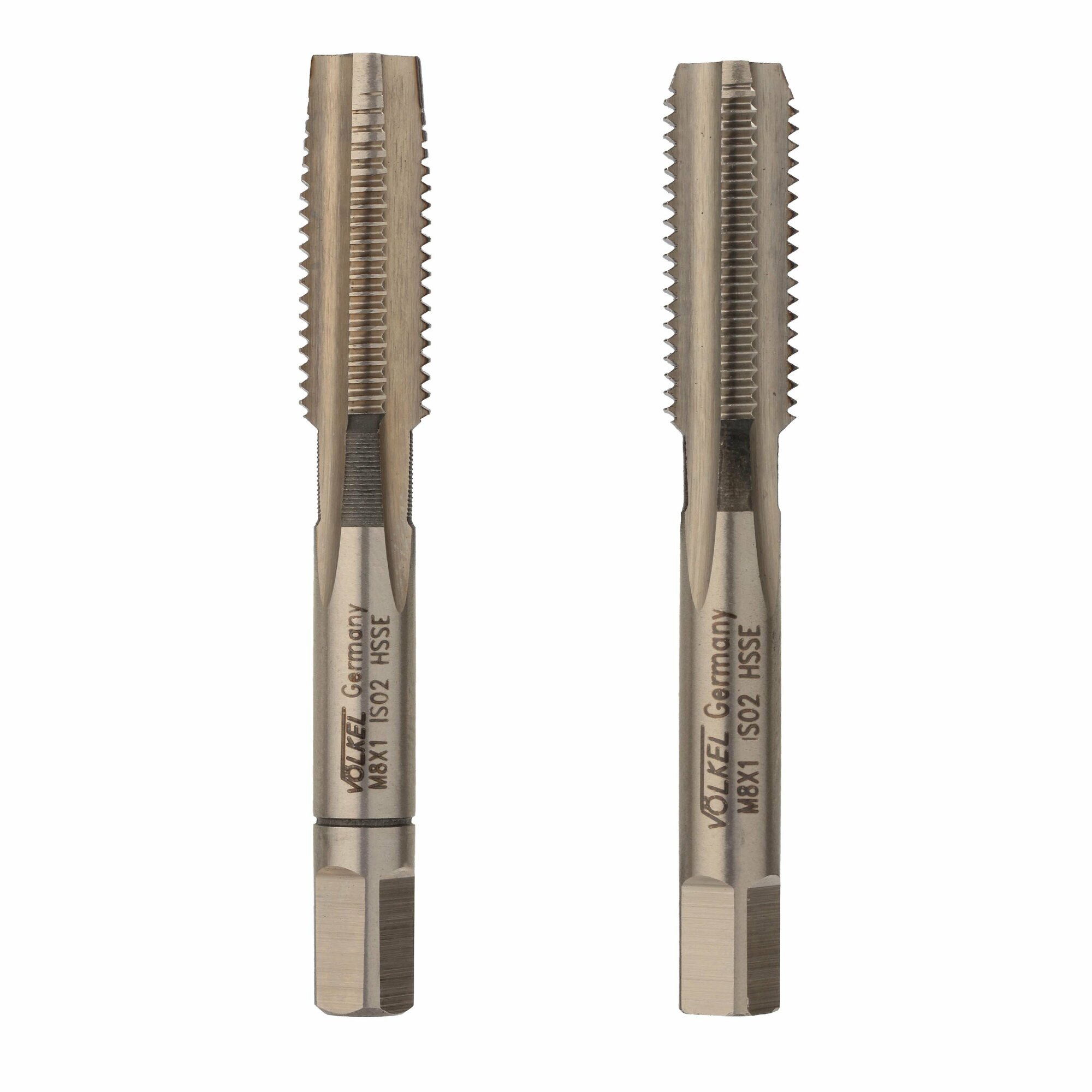 Набор метчиков 2шт Volkel HSSE DIN2181 6h метрическая резьба М8х1,0 56326