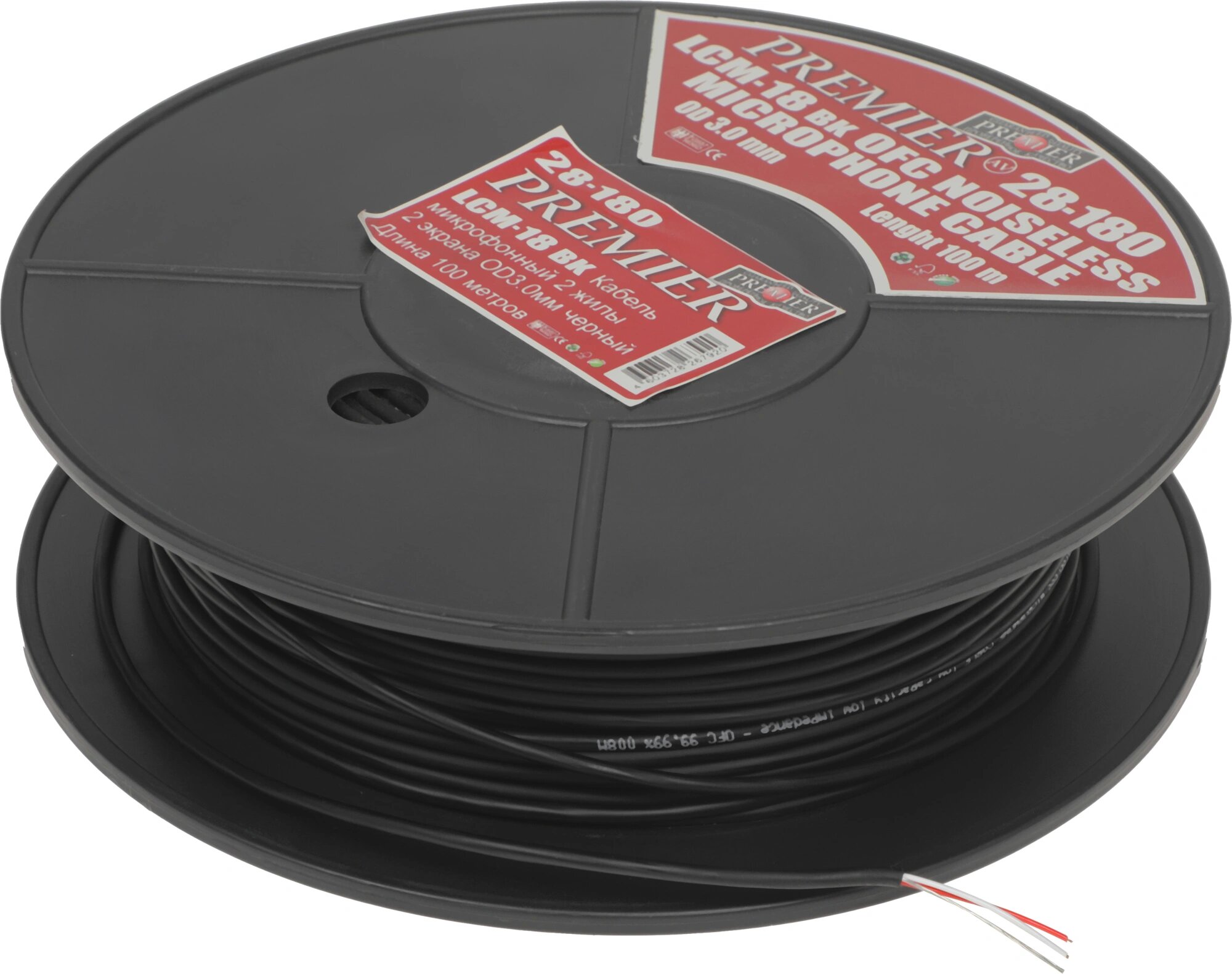 Кабель соединительный акустический PREMIER 28-180, 100м