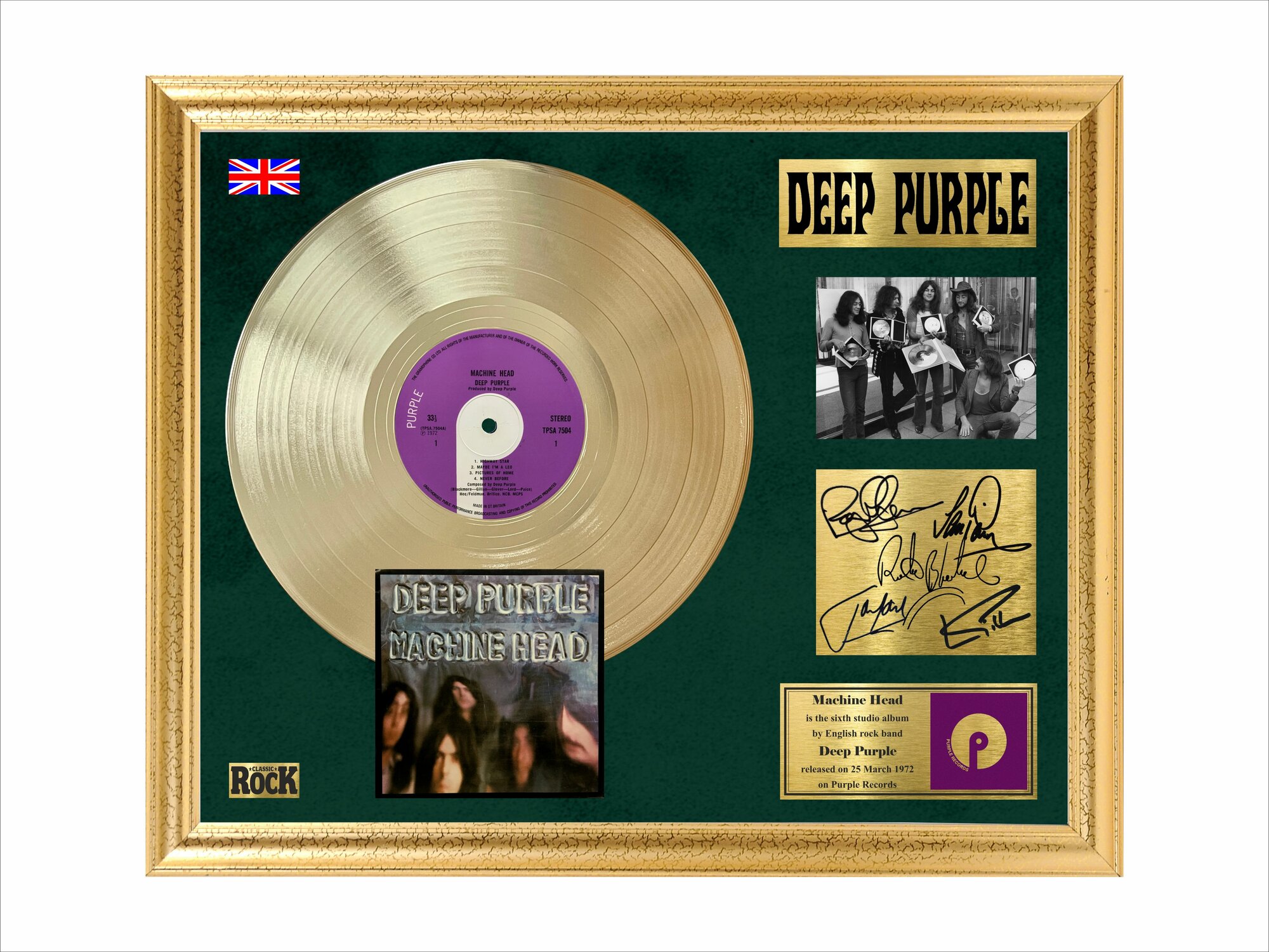 Deep Purple Machine Head золотой винил