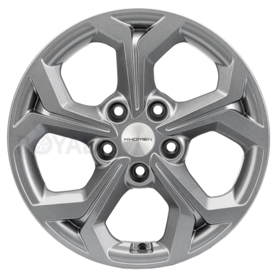 Литой колесный диск Khomen Wheels KHW1606 (Focus) 6,5x16/5x108 ET50 D63,3 Gray