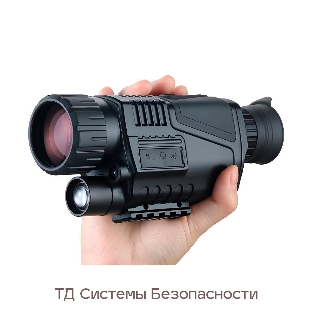 НВ/3.00 (черный) (F9619EU) - монокуляр-бинокль ночного видения для охоты. Цифровое увеличение, аккумулятор в комплекте, диоптрийная подстройка