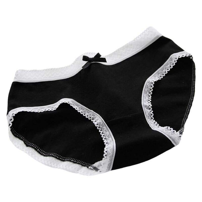 Трусики в стиле Royal Sister с леопардовым принтом-Черно-белые по краям-XL