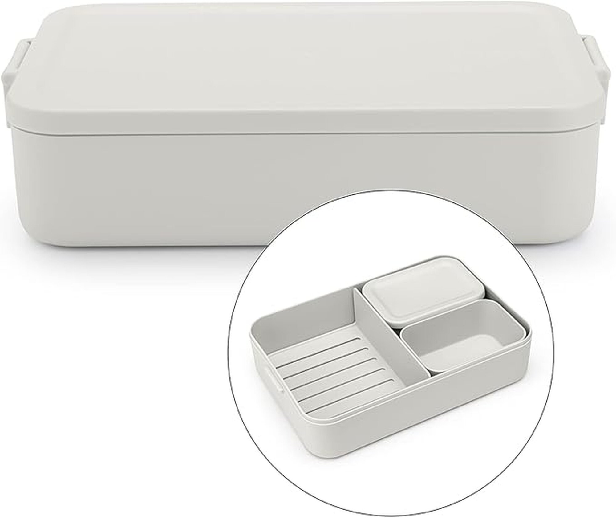 Бэнто-ланч-бокс Make Take, Brabantia, 25 x 17 x 6 см, цвет Light Grey (Светло-серый), 203503