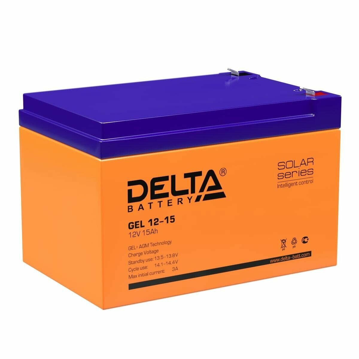 Аккумулятор Delta GEL 12-15