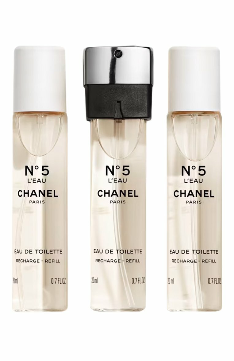 Туалетная вода женская Chanel №5 L'EAU , цветочно-альдегидный женский аромат, 3*20 мл
