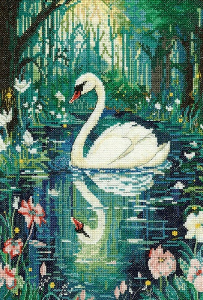 Набор для вышивания Heritage #ESTR1742E Спокойствие, Счетный крест, 21 х 31 см