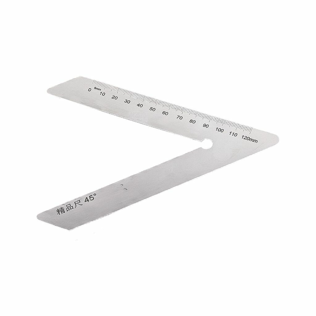 Угловая линейка из нержавеющей стали на 45 градусов