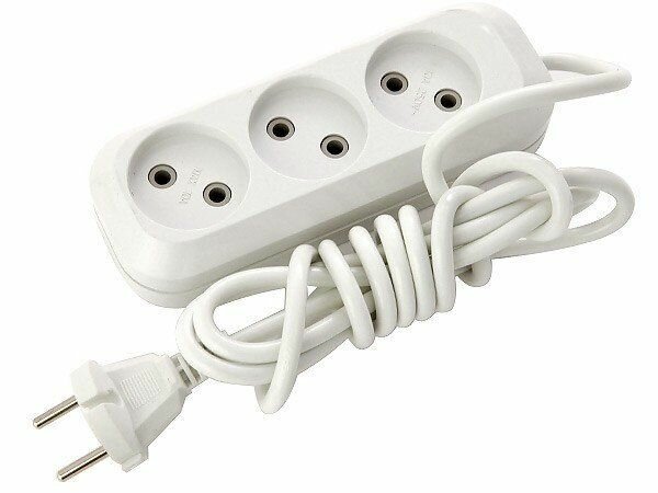 Сетевой удлинитель SVITTEX SV-008-2, 3 розетки, 2 м