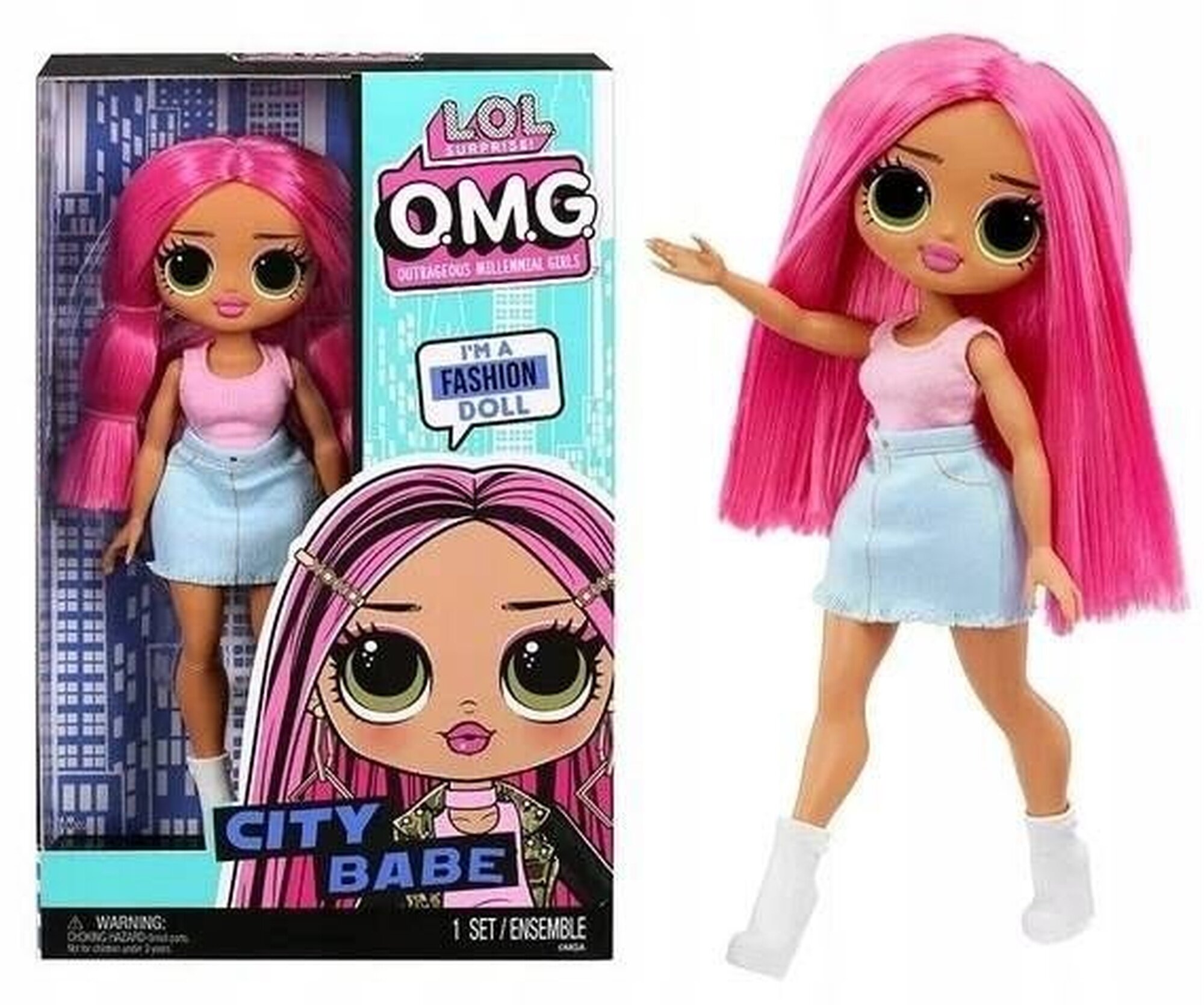 Кукла LOL SURPRISE OMG CITY BABE - Кукла Городская Девочка с аксессуарами - ЛОЛ 987680