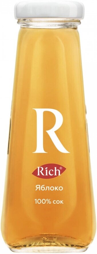 Сок "Рич" Яблоко, в стеклянной бутылке, 200 мл