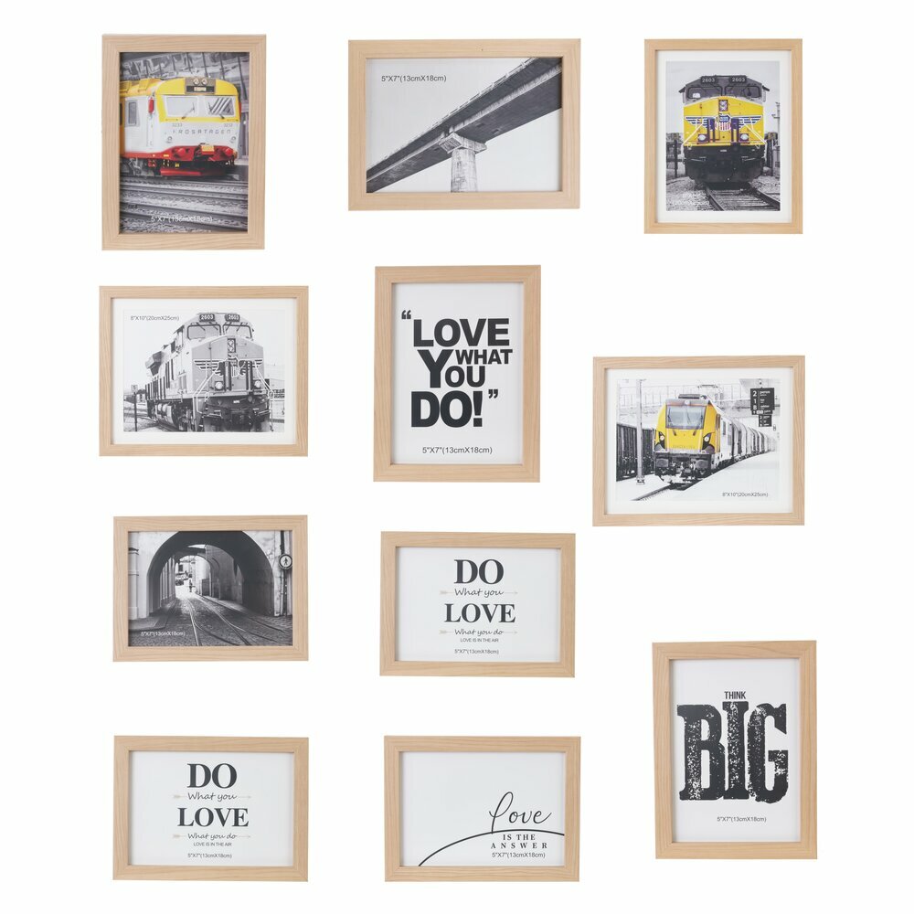 Набор из 11-ти Фоторамок, L27 W2 H22 см